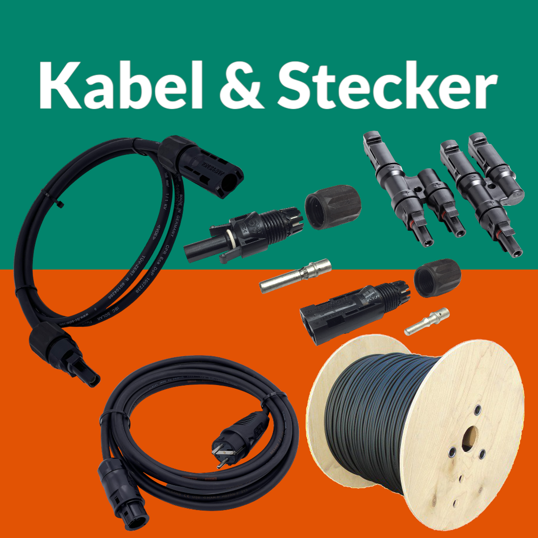 Kabel & Stecker kaufen - für Solar Photovoltaik-Anlagen